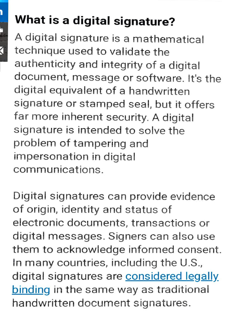 Digital Signature | PDF | Computers