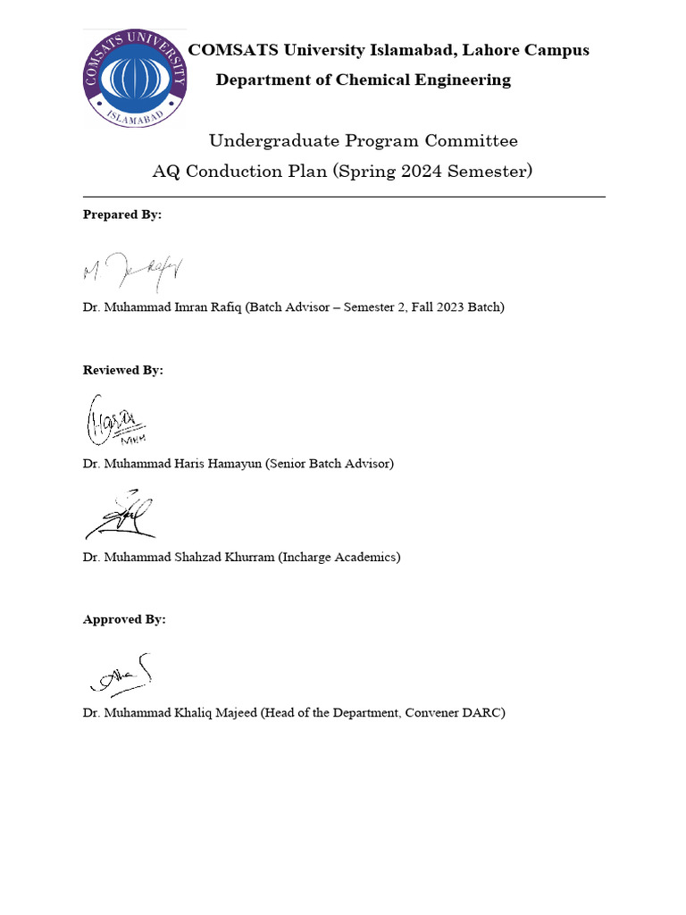 Finalized AQ Plan | PDF