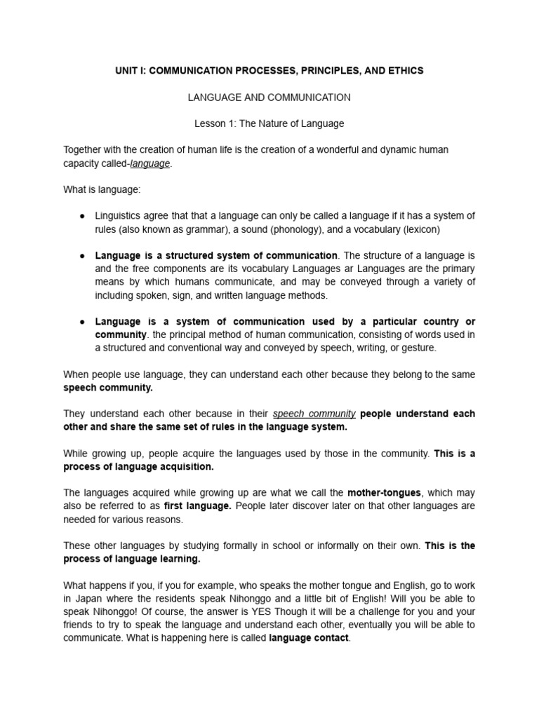 Purcom Reviewer | PDF | Communication | Origin Of Language