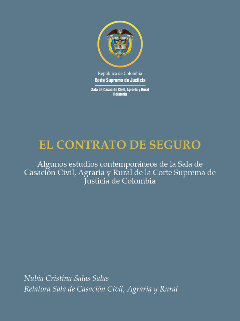 El Contrato de Seguro | PDF | Póliza de seguros | Seguro