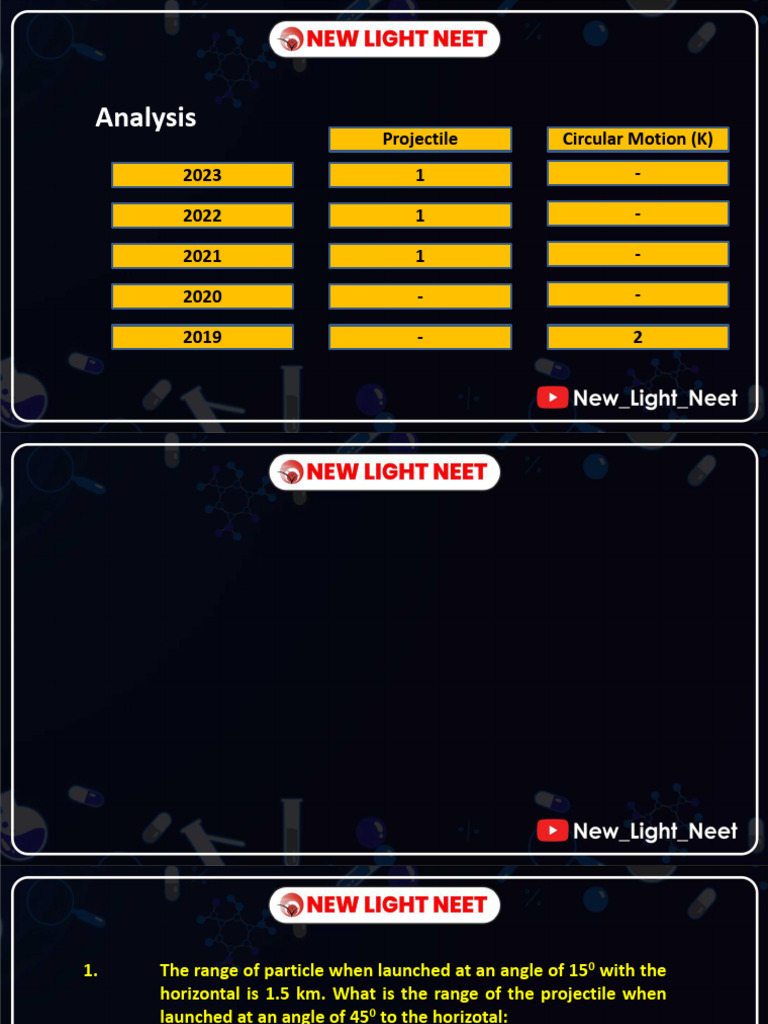 Projectile and Circular Motion Analysis | PDF | Acceleration | Spacetime