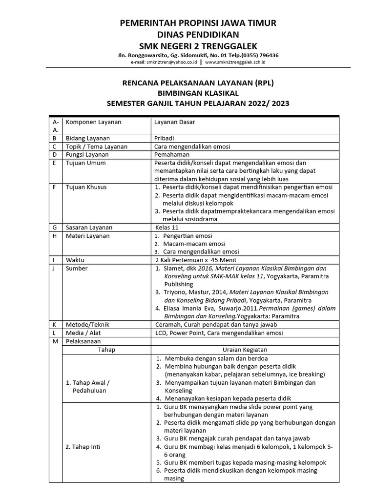 RPL CARA MENGENDALIKAN EMOSI (Ganjil) | PDF | Self-Improvement