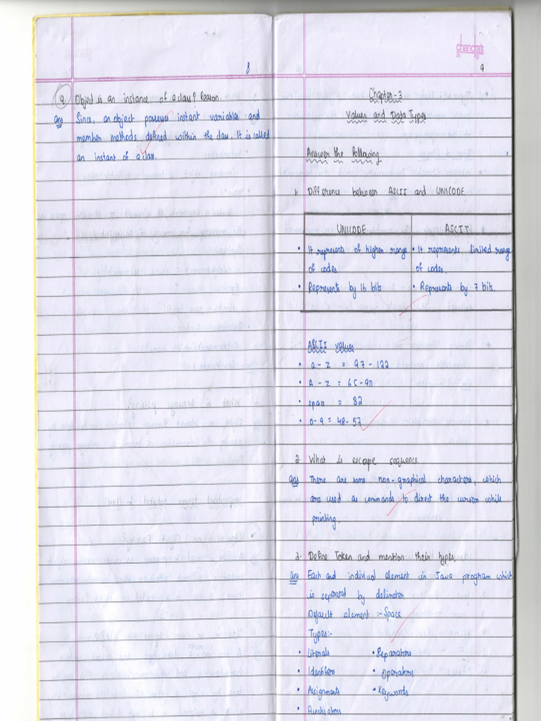 Grade 9 Computer Class Notes - Chapters 2 & 3 | PDF