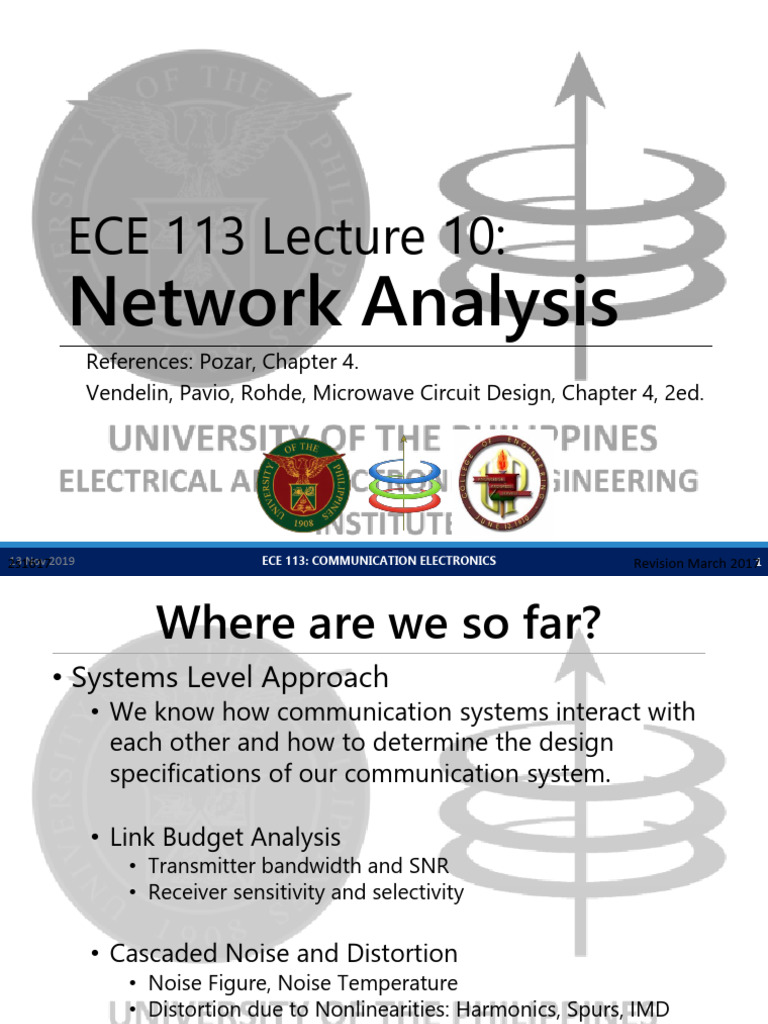 ECE 113: Network Analysis & Parameters | PDF | Electrical Impedance ...