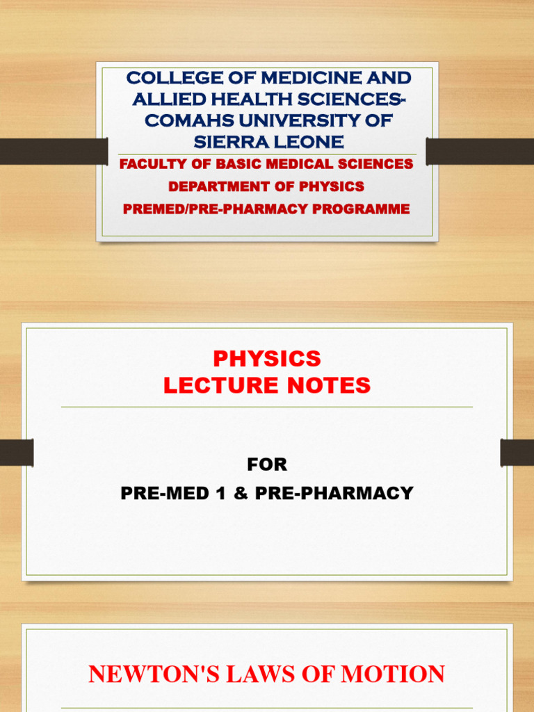 Newton's Laws | PDF | Force | Friction