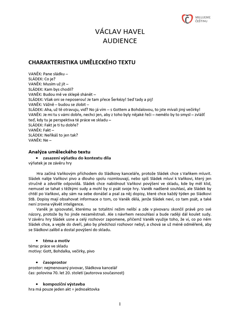 Vaclav Havel Audience | PDF