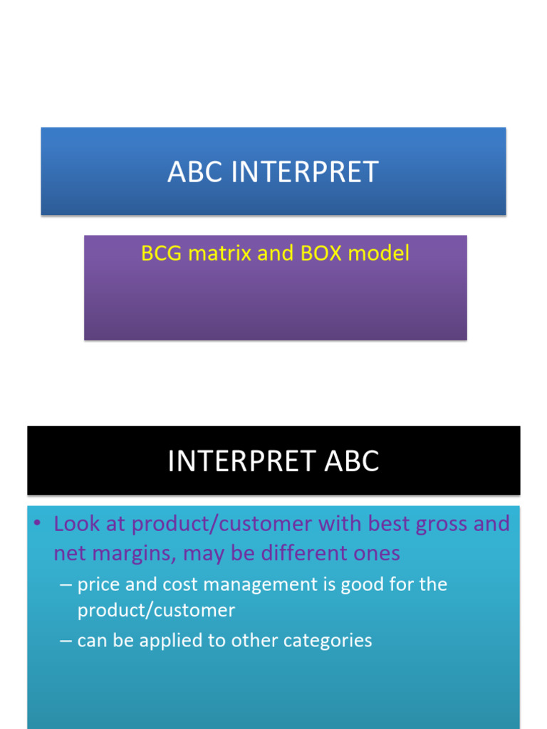 BCG Matrix | PDF | Marketing | Cost Accounting