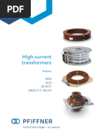ALCE Cable Type Current Transformers | PDF | Transformer | Components