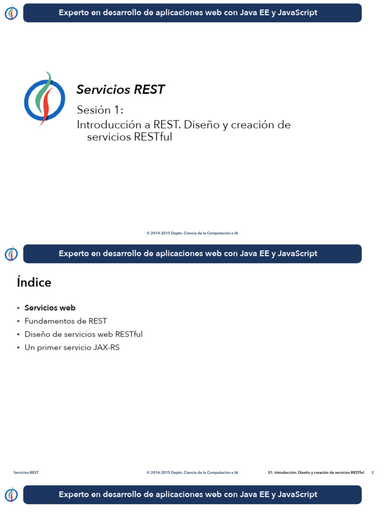 Servicios Rest Presentacion | PDF | Transferencia de estado representacional | Jabón