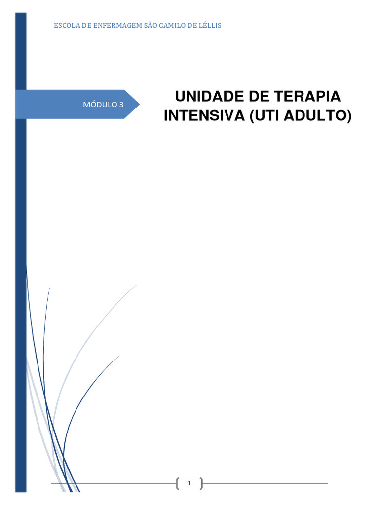Unidade de Terapia Intensiva (Uti Adulto) : Módulo 3 | PDF | Unidade de Tratamento Intensivo ...