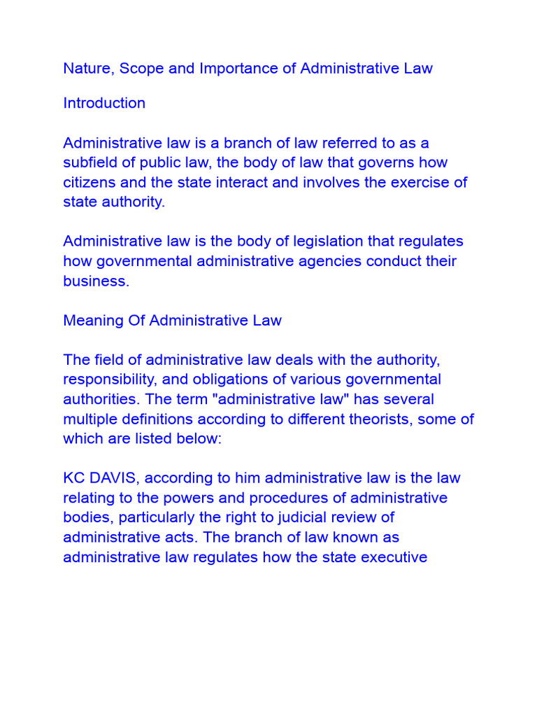 Understanding Administrative Law Basics | PDF | Social Science