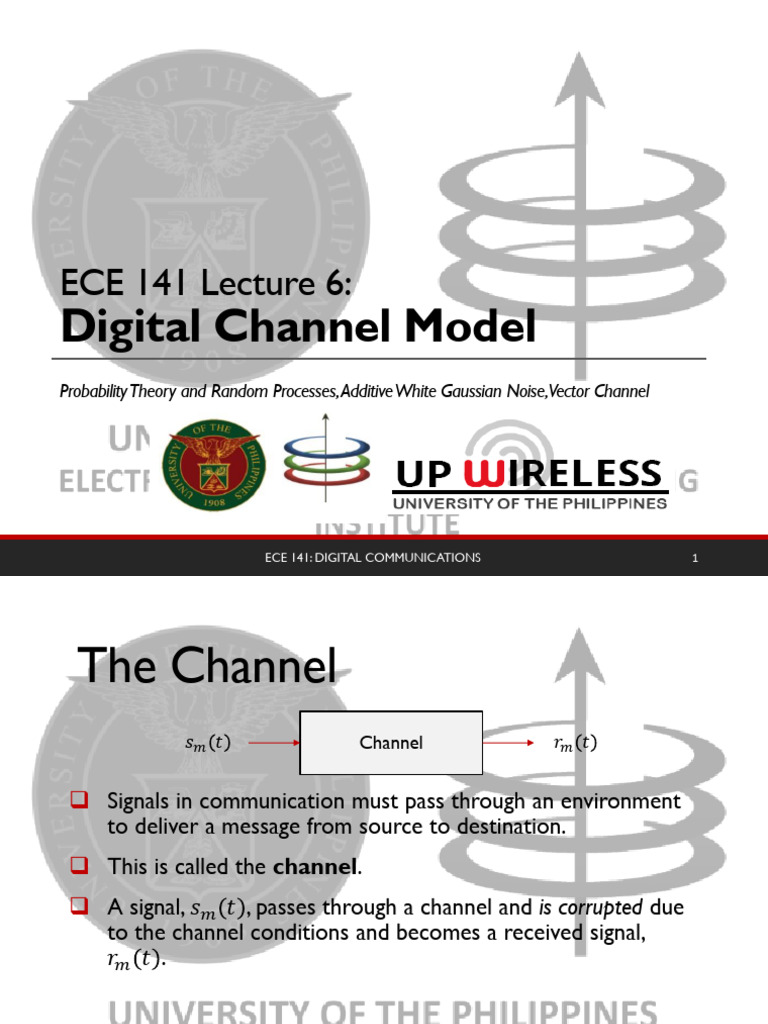 Ece141 Lec06 Digital Channel Model | PDF | Stationary Process | Autocorrelation
