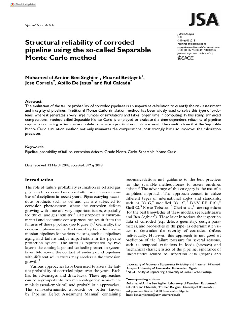0309324718782632 | PDF | Monte Carlo Method | Reliability Engineering