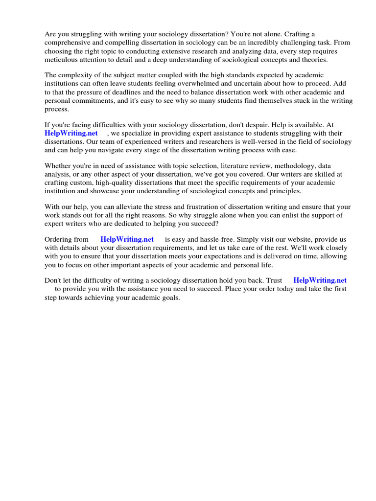 Sociology Dissertation Example Titles | PDF | Sociology | Thesis