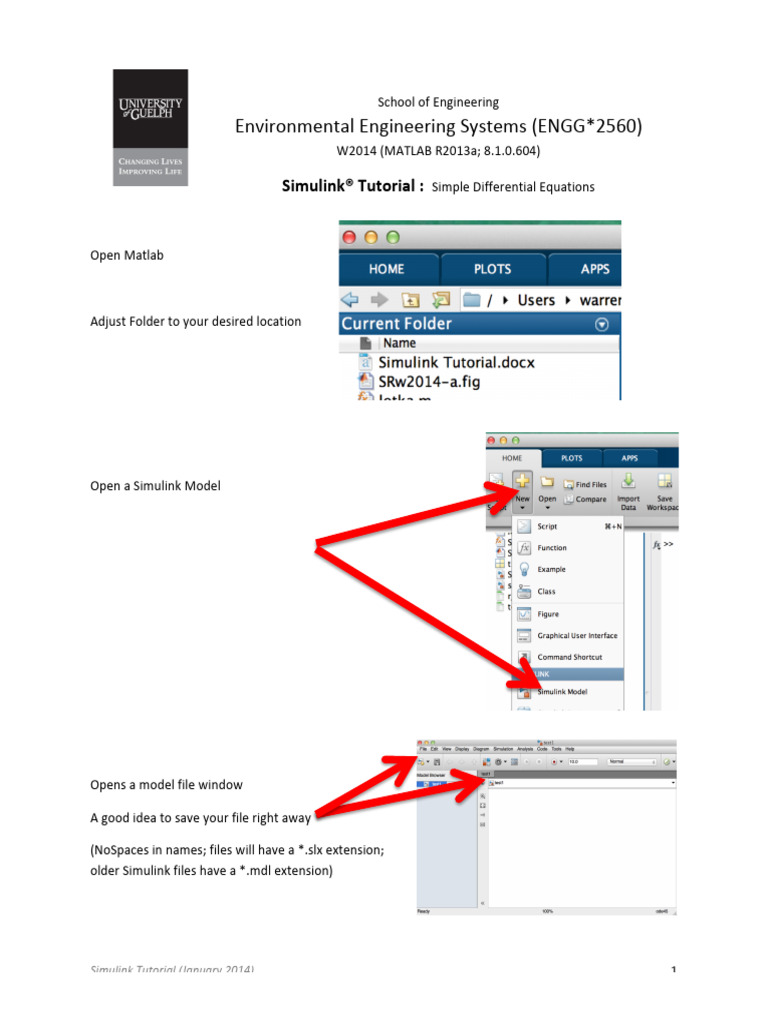 Simulink Tutorial R2013a | PDF | Matlab | Numerical Analysis