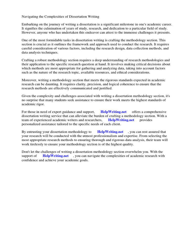 Dissertation Structure Methodology | PDF | Methodology | Thesis