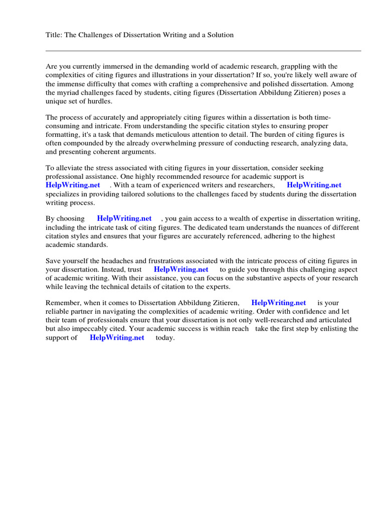 Dissertation Figure Citation Help | PDF | Writing | Science