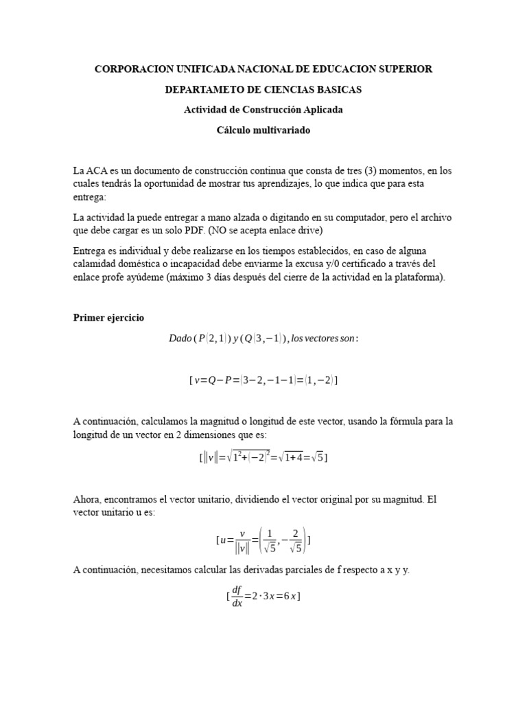 ACA - Calculo | PDF