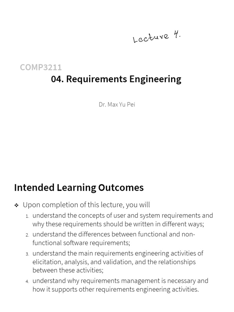 Requirements Engineering | PDF | Engineering | Computing