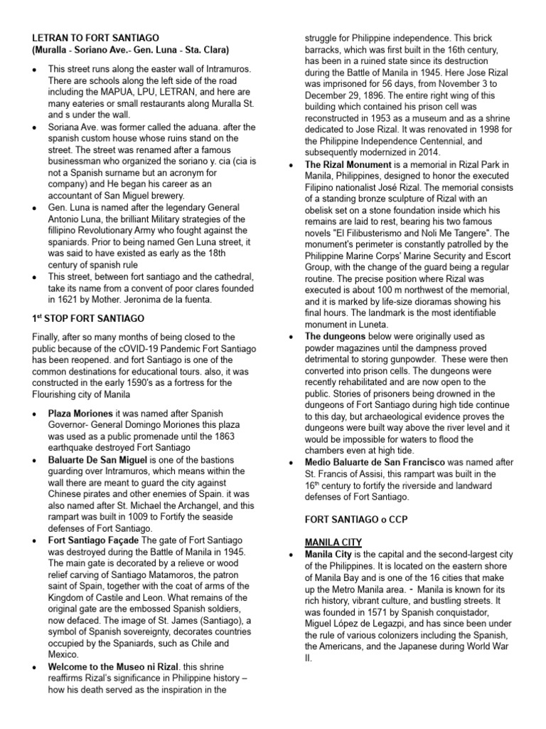 Rolling Tour | PDF | Makati | Manila