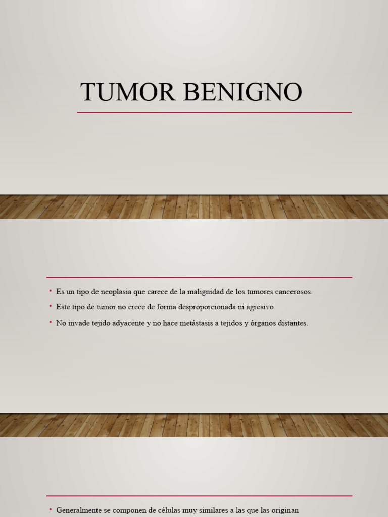 TUMOR BENIGNO | PDF | Neoplasias | Cáncer