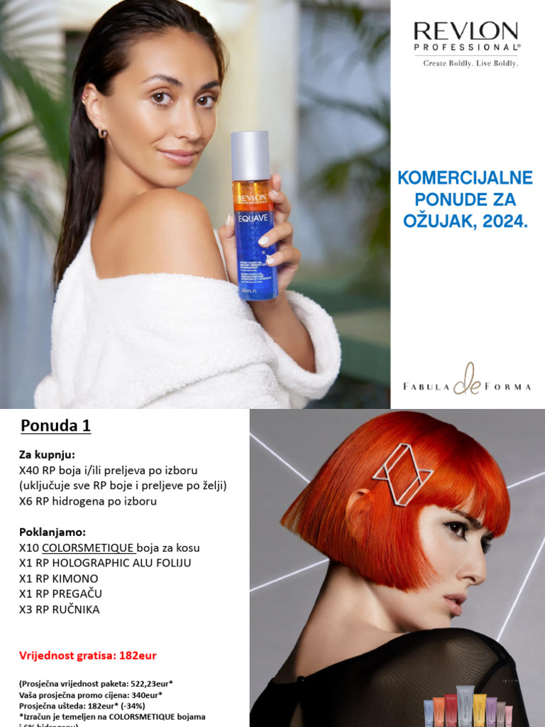 3mj 2024 Revlon Professional Komercijalne Ponude | PDF