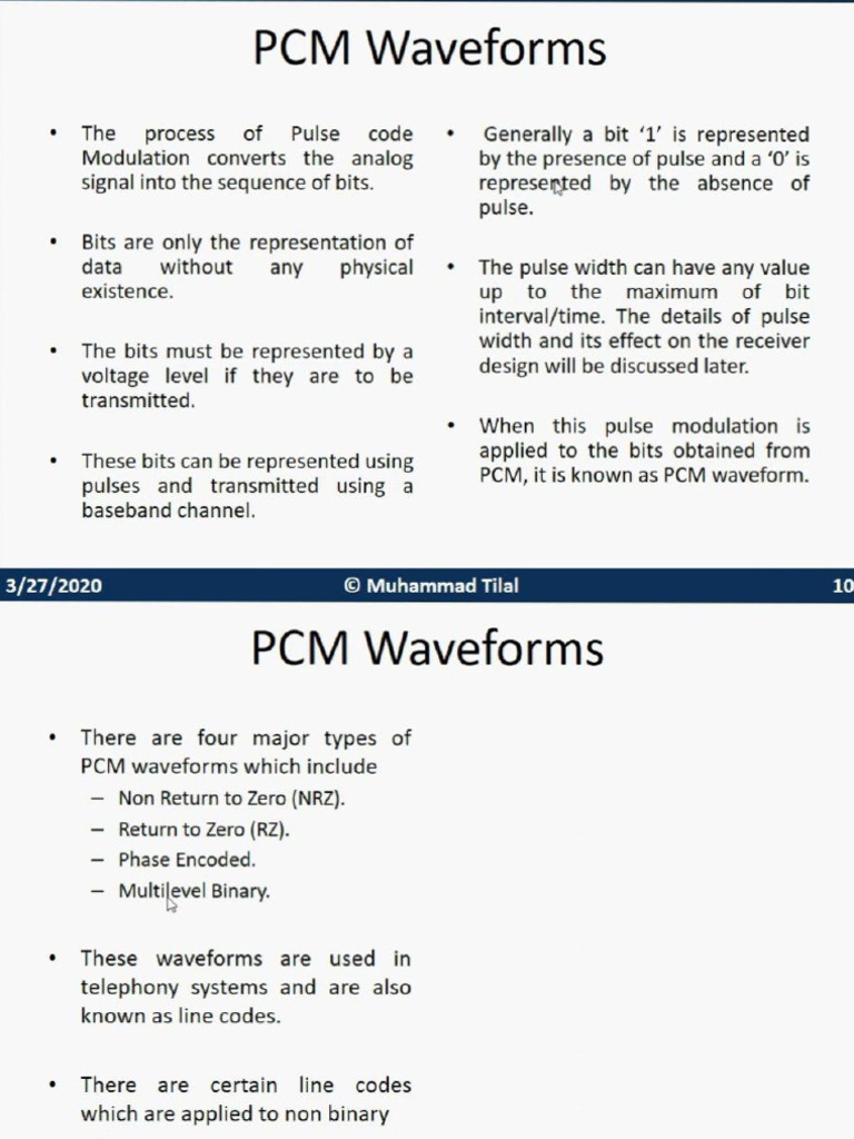 PCM Waveform | PDF