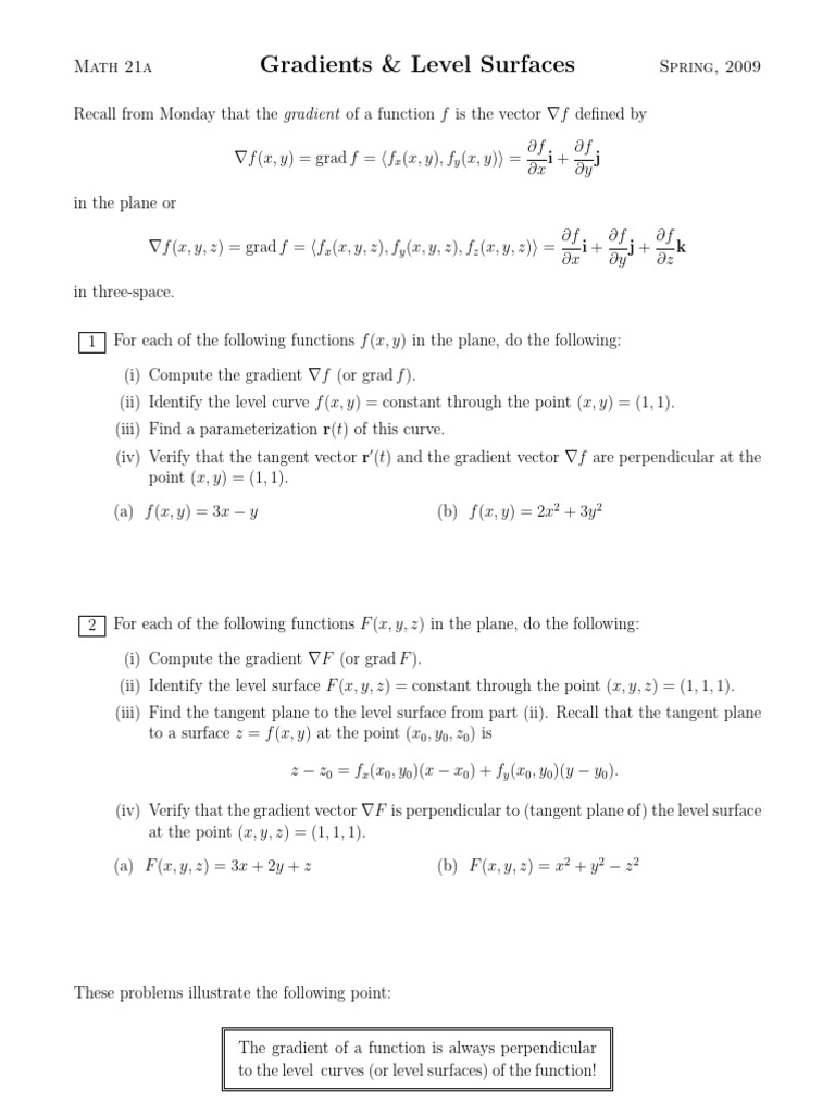 Calculus 2 | PDF | Gradient | Linear Algebra