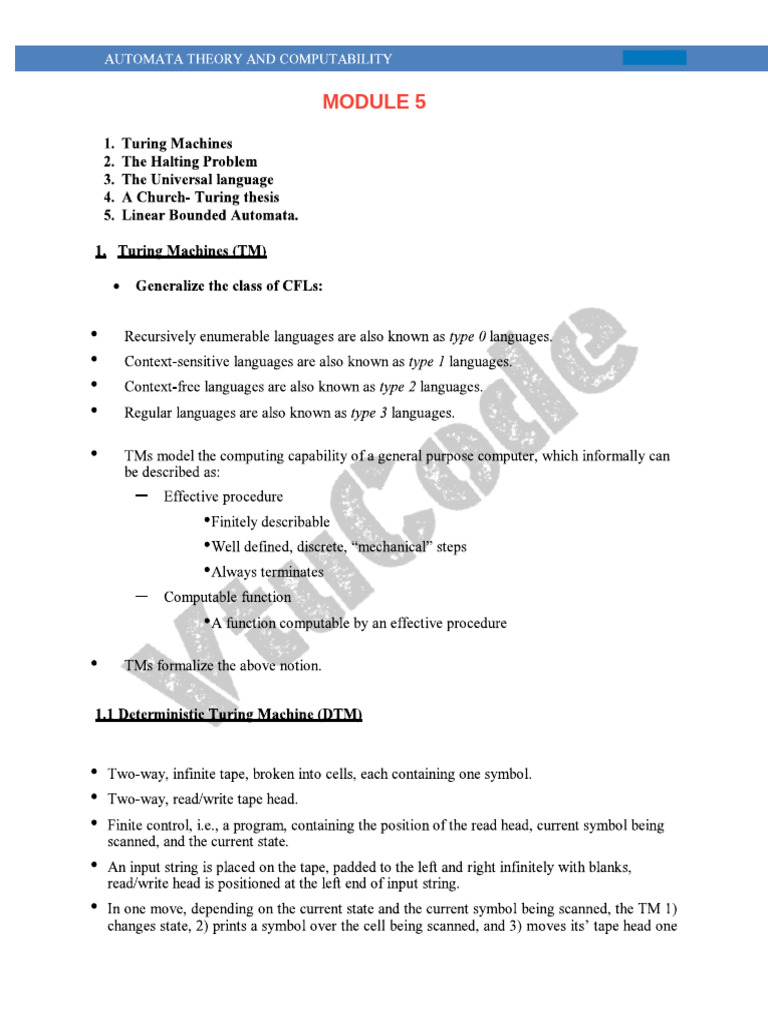 Atc Module-5-2021-Scheme-5th-Semester | PDF
