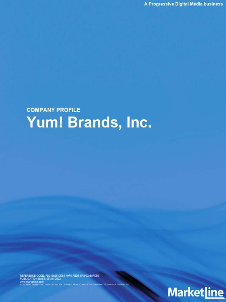 Compny Profile Yum Brands Swot | PDF | Economies
