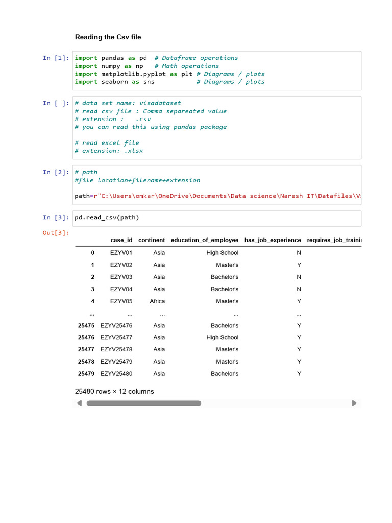 EDA - Session-1 - Basic Dataframe Opertaions-1 | PDF | Computer File | Data Management