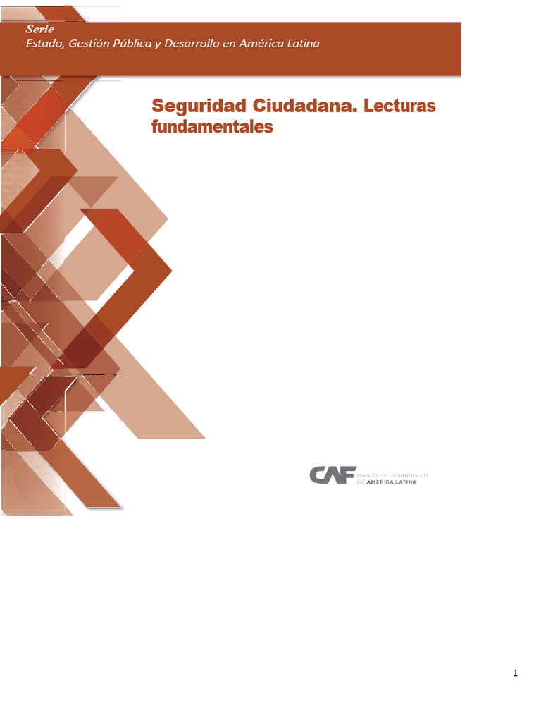 LECTURA 1 SEGURIDAD CIUDADANA, ESTADO Y SOCIEDAD (1) | PDF | Policía ...