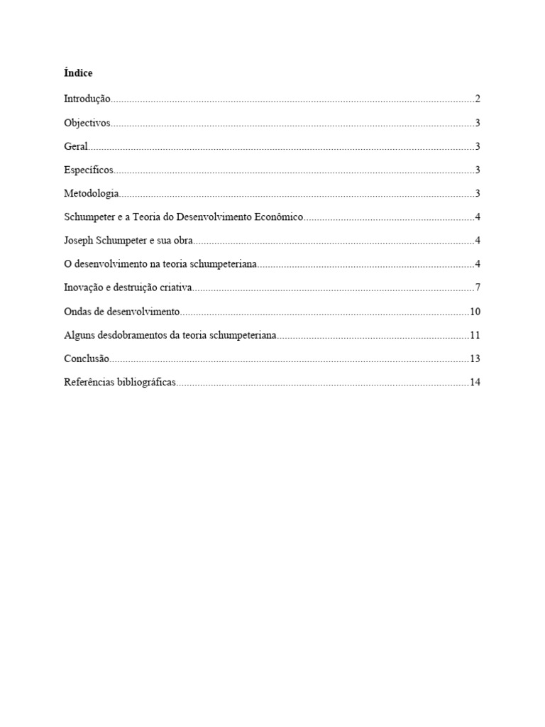 A Teoria Do Desenvolvimento de Schumpter | PDF | Economia | Inovação