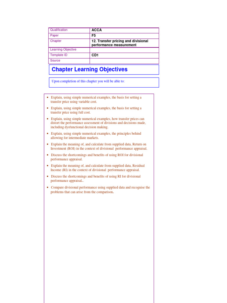 Chapter 12 TRF Pricing | PDF | Profit (Economics) | Cost