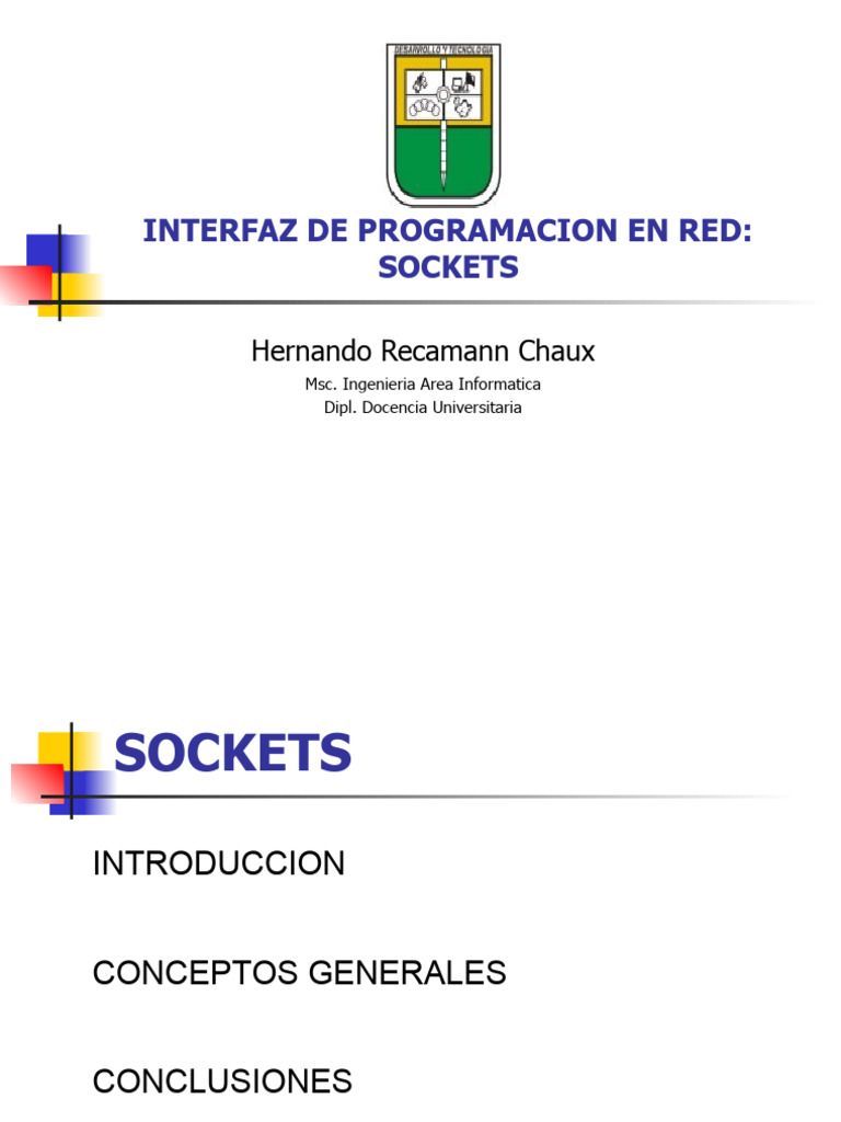 Guía de Sockets y Programación en Red | PDF | Zócalo de red | Protocolo de Control de Transmisión
