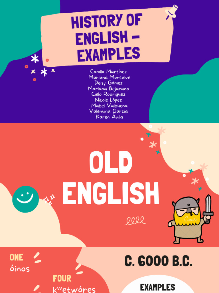 History of English - Examples | PDF | English Language | Linguistics