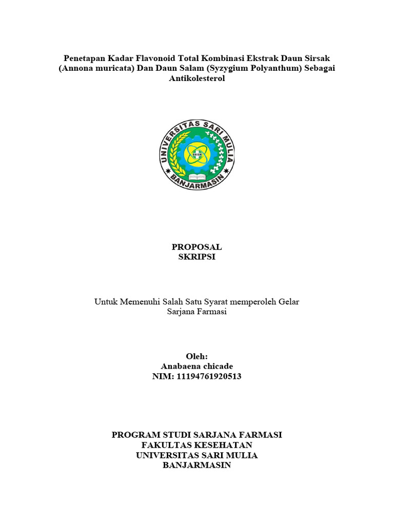 Proposal Cade Bismillah Fix | PDF | Sains & Matematika
