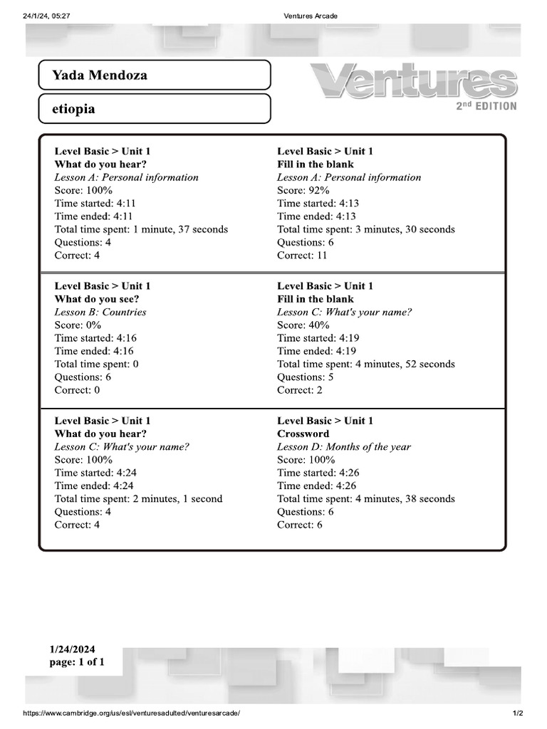 Ventures Arcade | PDF