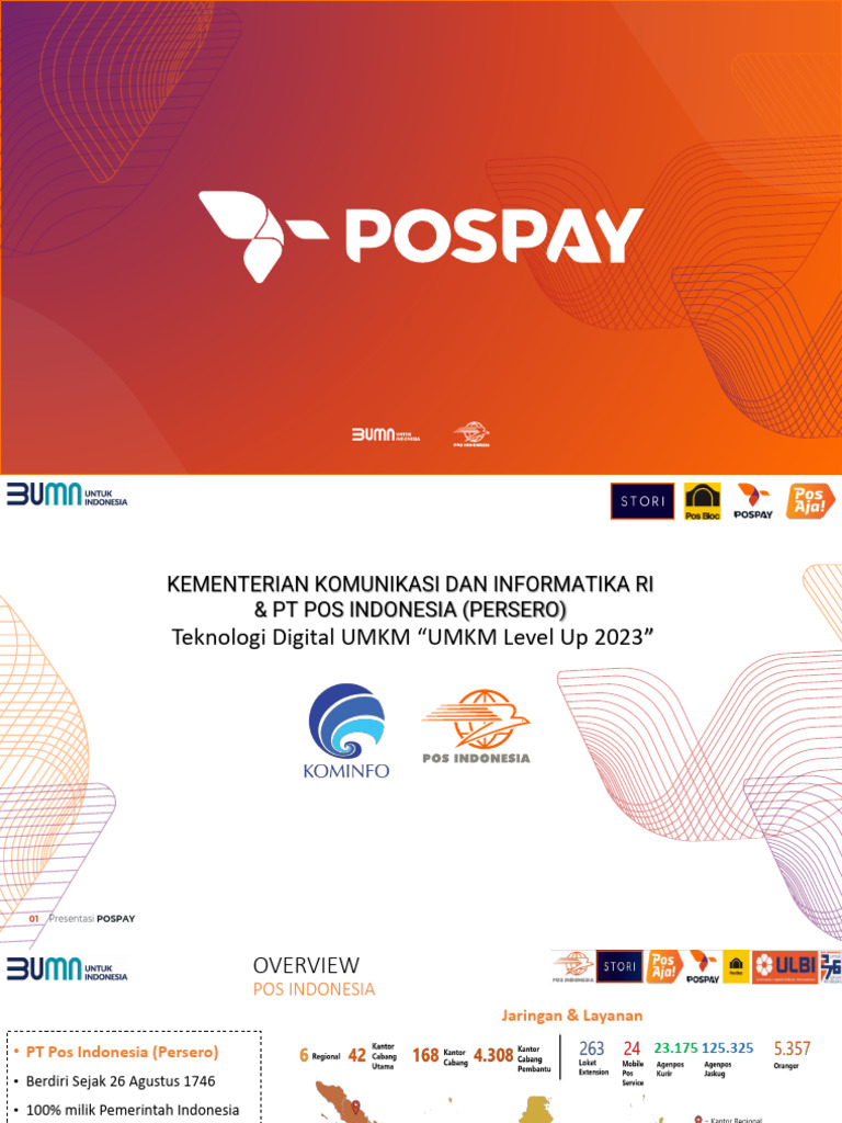 Matery Pelatihan Pospay PD Program Adopsi Teknologi Digital UMKM | PDF