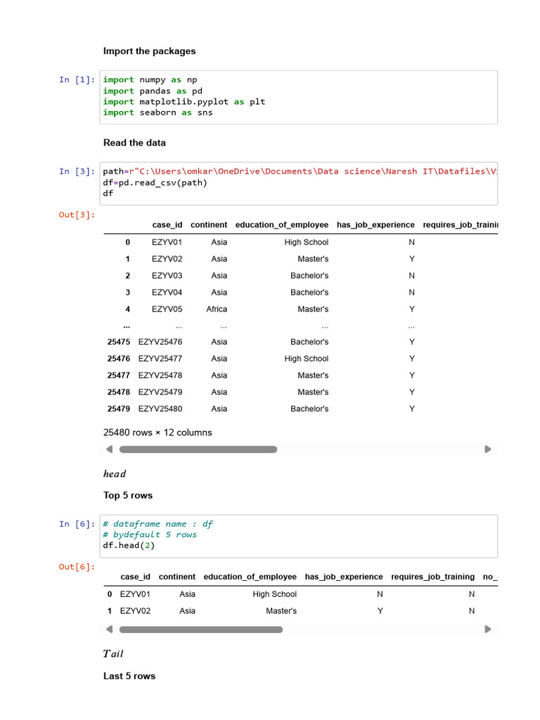 EDA - Session-2 - Data Frame Basics-2 | PDF | Computer Science | Computer Data
