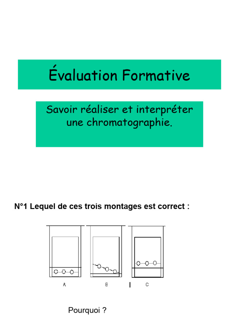 5 Presentation Chromatographie Formative | PDF