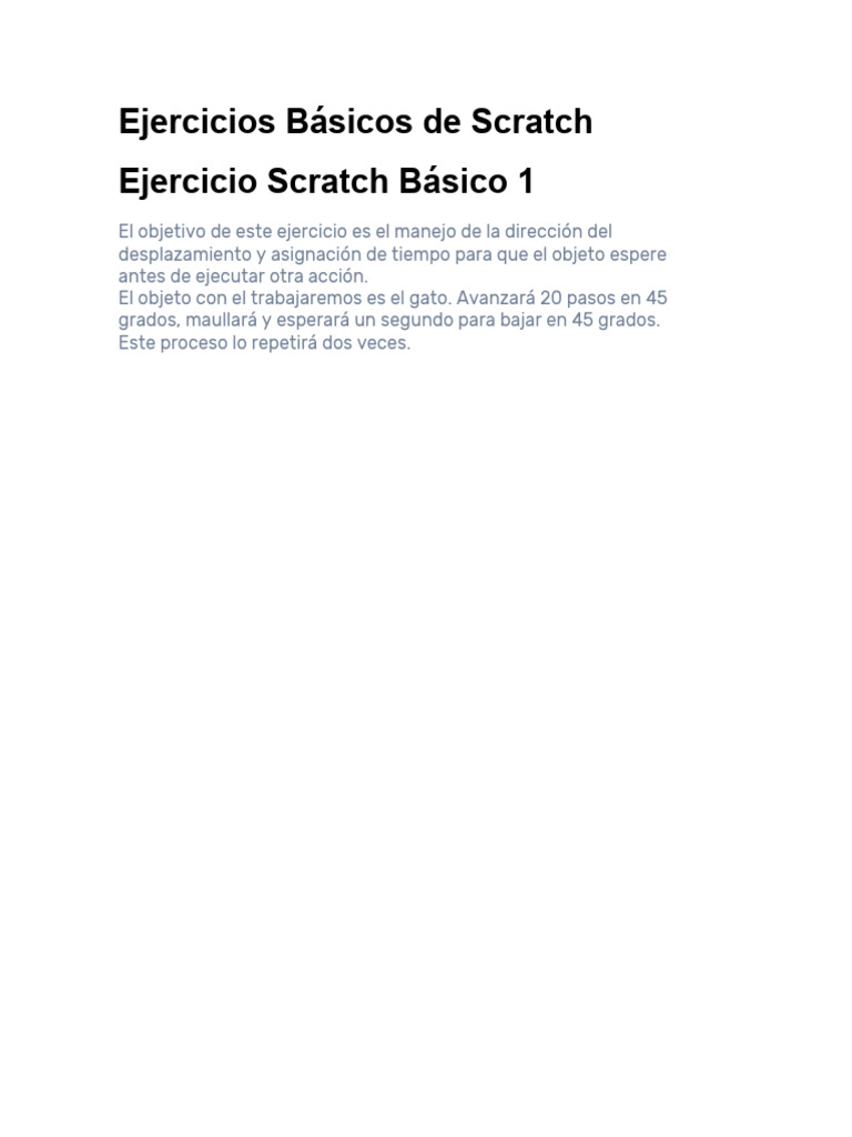 Ejercicios Scratch Básicos y Avanzados | PDF | Variable (informática) | Informática