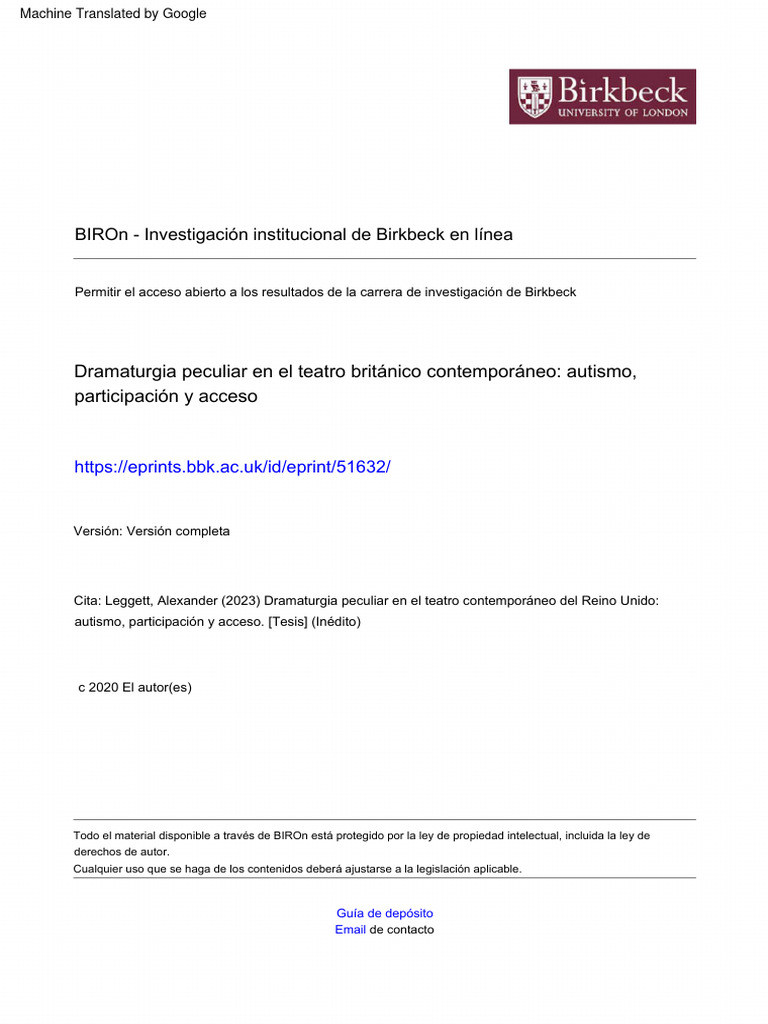 Alex Leggett PHD Final Version | PDF | Espectro autista | Teoria de la ...