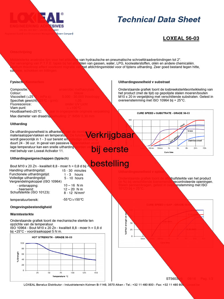 Technical Data Sheet: LOXEAL 56-03 | PDF