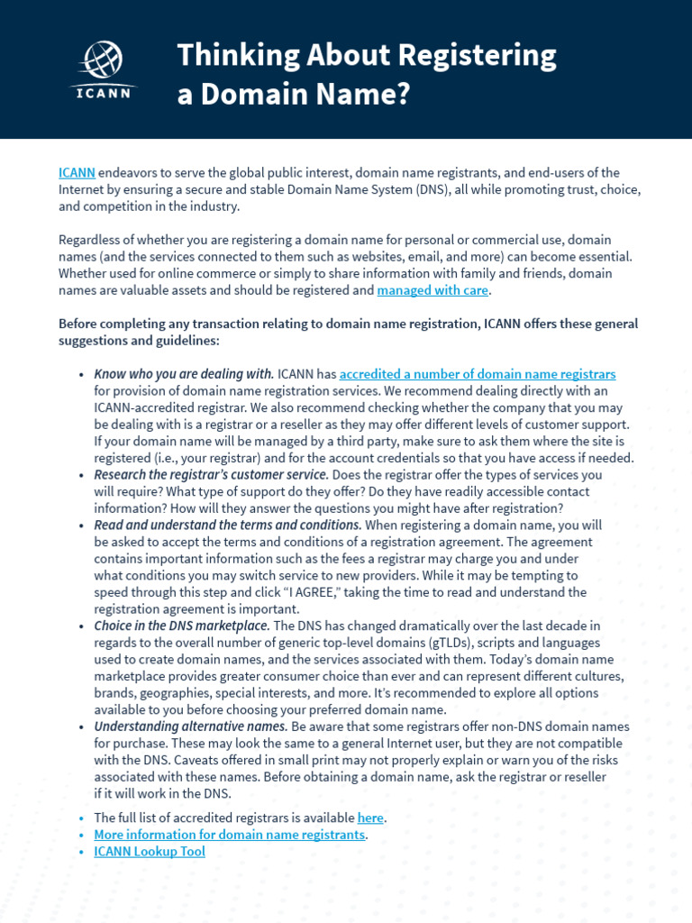 Registering Domain Name 15feb23 en | PDF | Domain Name Registrar ...