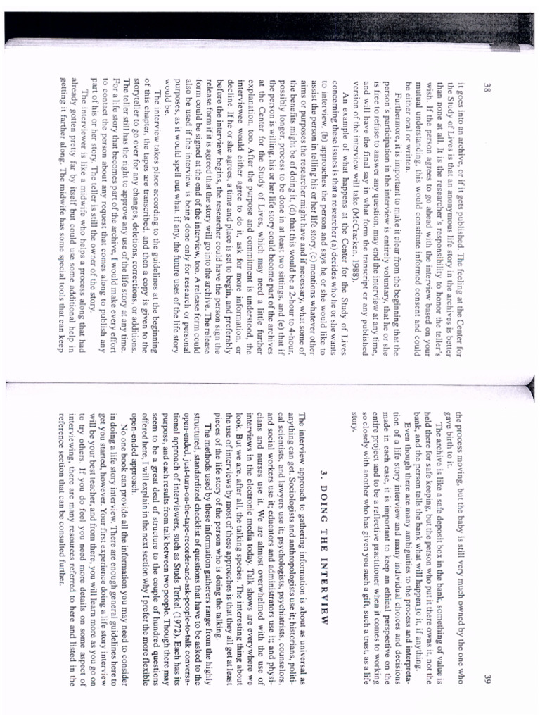 Atkinson Doing Interview 1998 | PDF