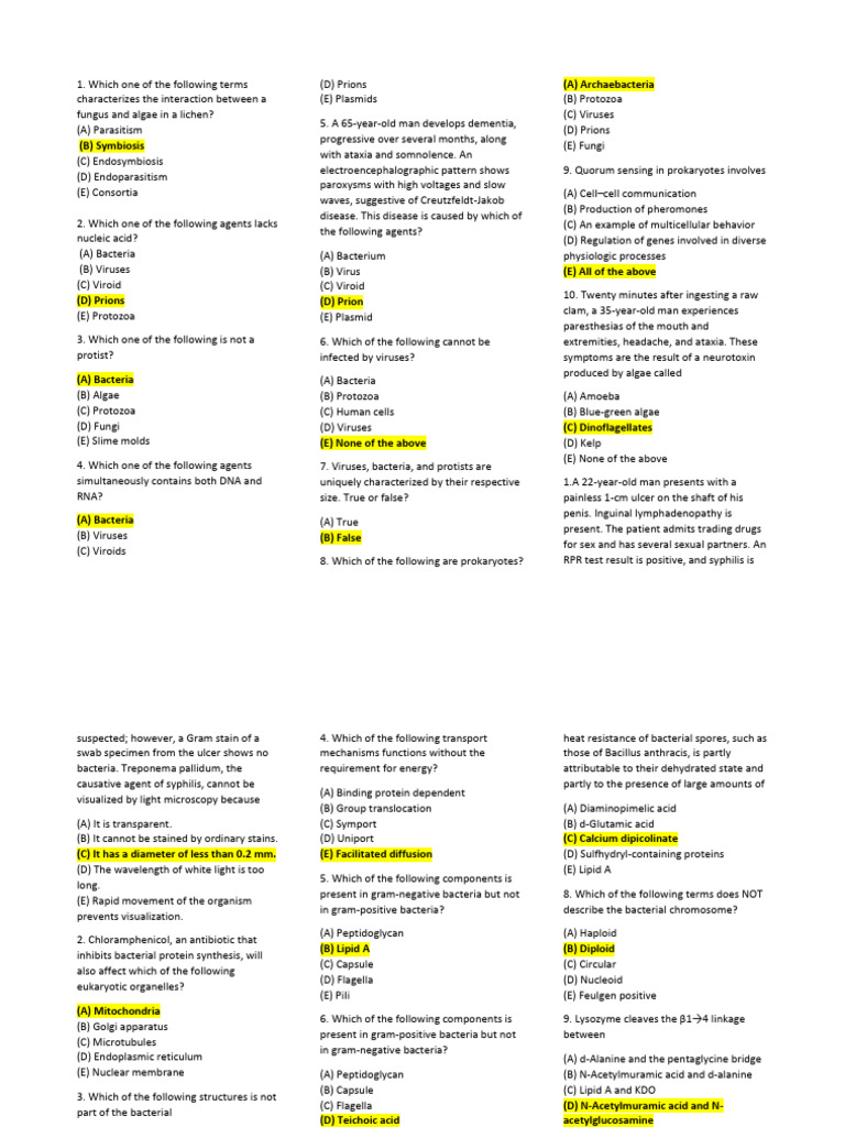 Mikro Quize | PDF | Bacteria | Antibody