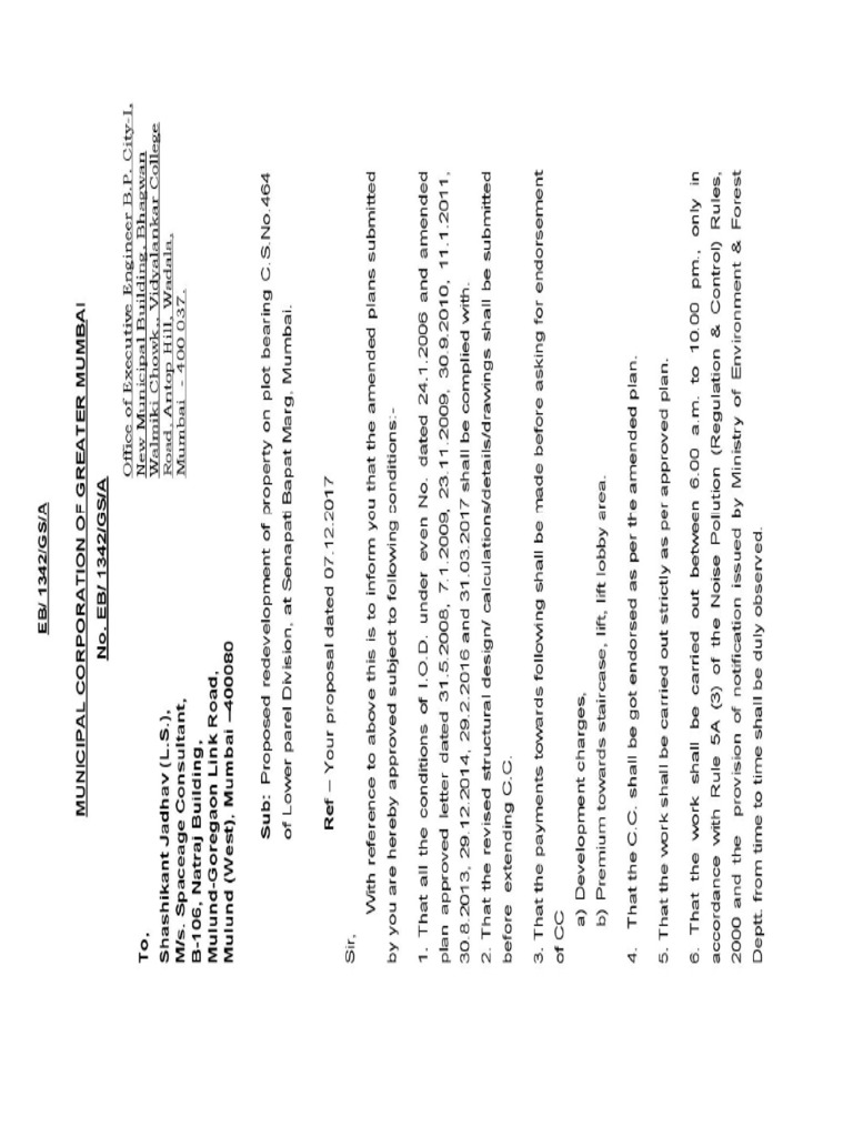 1 Building Plan Approval (IOD) | PDF