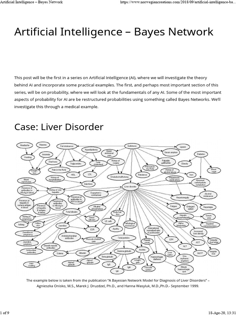 Bayes Network - Artificial Intelligence | PDF | Bayesian Network ...