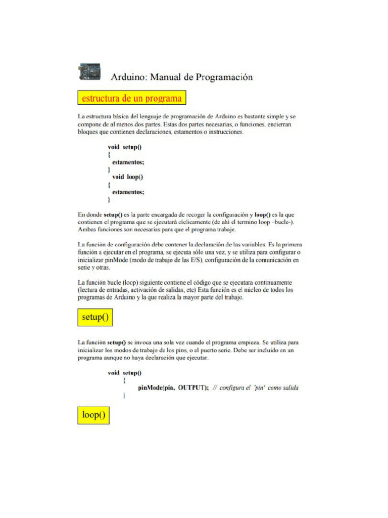 Resumen Arduino | PDF
